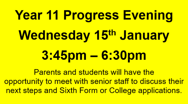 Jo Richardson Community School | Year 11 Progress Evening